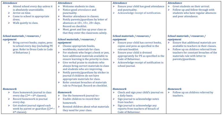 Positive Behaviour Plan – DSPNS